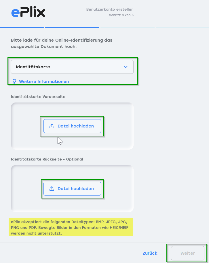 Registrierung bei ePlix – Helpdesk