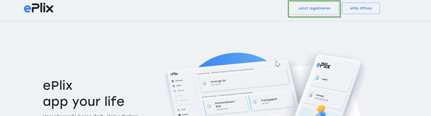 Registrierung bei ePlix – Helpdesk