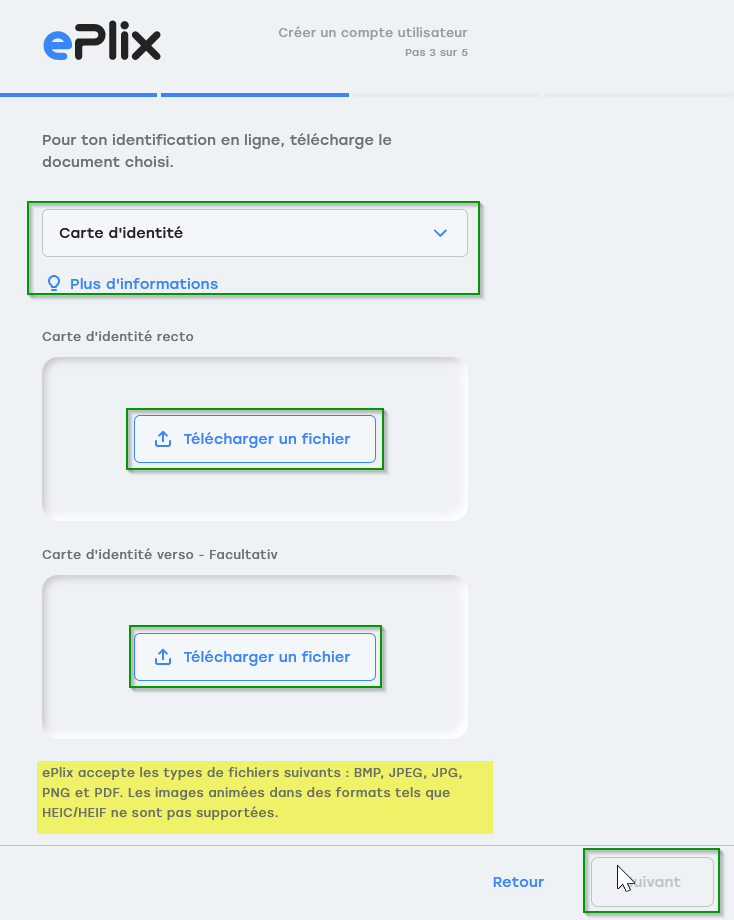 S'inscrire sur ePlix – Helpdesk