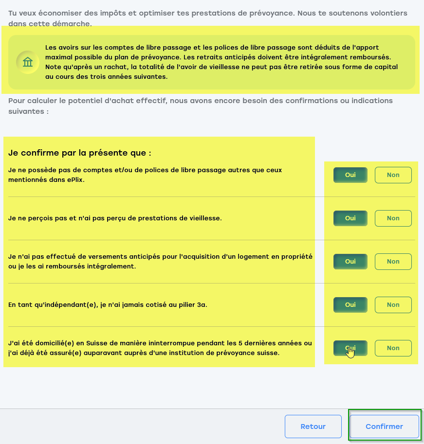 Demande de rachat LPP – Helpdesk